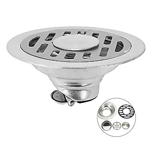 Stainless Steel Floor Drains Drainer Shower Strainer Cover Bathtub Ground Leakage Kitchen Bathroom Hardware Accessorie 1Pcs(Single (Long))