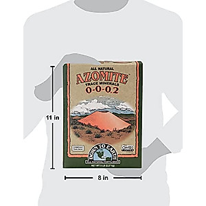 Down to Earth Organic White Azomite Powder for Improving Plant Growth 0-0-0.2, 5 lb