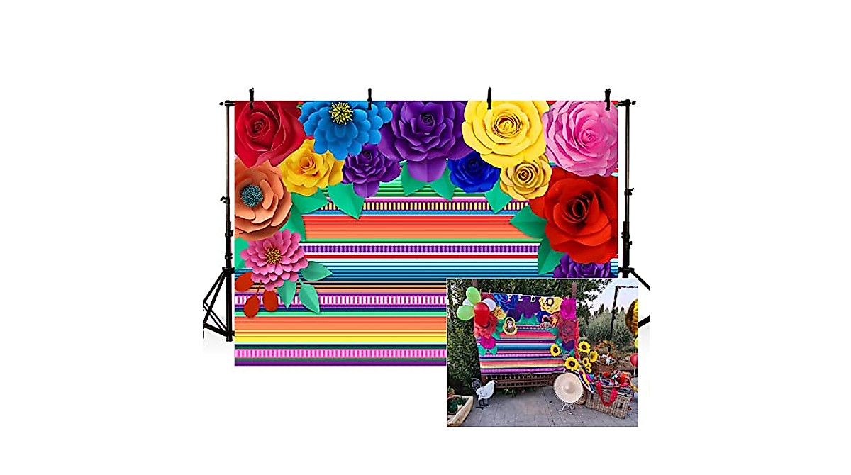 Mexican Theme Backdrop for Fiesta & Cinco de Mayo Parties