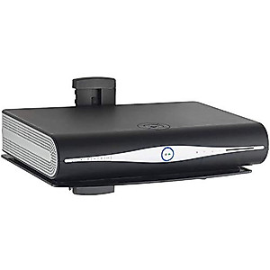 WALI Floating Wall Mounted Shelf with Transparent Strengthened Tempered Glass for DVD Players, Cable Boxes, Games Consoles, TV Accessories (CS201), 1 Shelf, Black