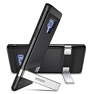 ESR Metal Kickstand Case Compatible for Samsung Note 9,[Vertical and Horizontal Stand] [Reinforced Drop Protection] Hard PC Back with Flexible TPU Bumper for Note 9(Black)