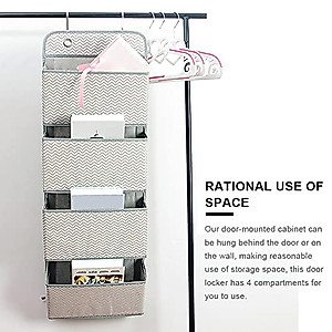 BluOcnMkt 4-Shelf Hanging Closet Organizer Door Hanging Shoe Organizer for Storing Shoes, Cosmetics, Stationery, Sundrie