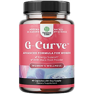 Natures Craft G-Curve Butt and Breast Enhancement Pills - Herbal Enhancer May Support Body Sculpting Curves with Saw Palmetto Extract Horny Goat Weed for Women *Results Vary 60 Count