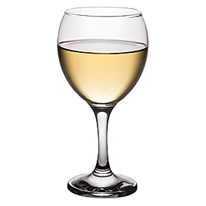 Red Co. Set of 4 Classic Glass 8.75 fl oz Stemmed All-Purpose White Wine Goblets, Clear