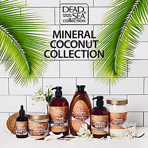 Dead Sea Collection Shampoo and Conditioner Set with Coconut Oil – Hydrating Softening Hair Products with Dead Sea Minerals for All Hair Types – Set of 2 Bottles (33.8 & 30.6 Fl. Oz.)