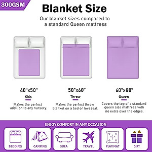 65th Birthday Gifts for Women, Gifts for 65 Year Old Womens Blanket, 65th Birthday Decorations Gifts Ideas for Her Wife Sister Mom Grandmother Friends, Cozy Soft Flannel Throw Blanket 50 X 60 in