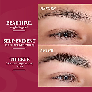 Brow Lamination Kit, ICONSIGN Eyebrow Lift Kit Professional Salon Result Create Fuller Eyebrows Look Lasts 8 Weeks, Suitable for Salon & Home Use