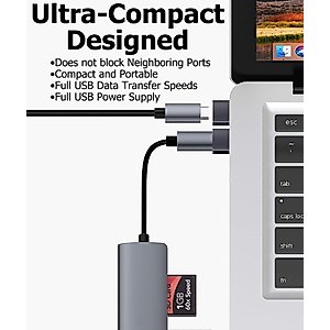 USB-C Female to USB 3.0 Male Adapter (2Pack) Compatible with Your Microsoft Surface Duo 2 Multi use converting add Functions Such as Keyboard,Thumb Drives,mice,etc.(Black)