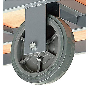 Global Industrial Wood Deck Narrow Aisle High End U-Boat Platform Truck 60 x 24 1500 Lb. Capacity