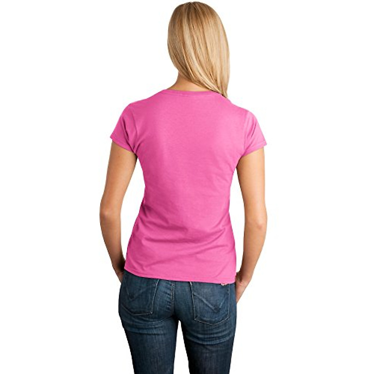 Gildan Women's Softstyle Cotton T-Shirt, Style G64000L, Multipack, Azalea (2-Pack), Medium