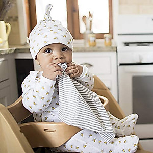 Burt's Bees Baby - Burp Cloths, 5-Pack Extra Absorbent 100% Organic Cotton Drool Cloths