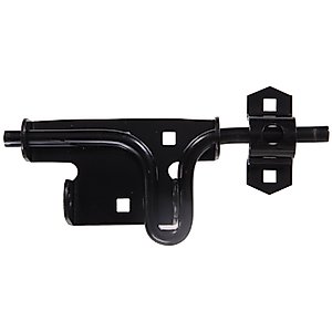 The Hillman Group 851225 Slide Action Gate Latch, Black Finish