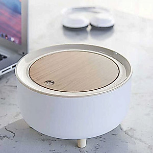 MFCHY Mini Desktop Trash Can Simple Press Trash Can Student Dormitory Bedside Table Round Trash Can Kitchen Trash Can