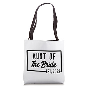 Aunt of the Bride Est 2023 Established Cute Party Shower Tote Bag