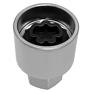 ZKTOOL 319 Anti-Theft Screws Removal and Install Socket Sleeve for Mercedes Benz,Wheel Lock Removal Kit Wheel Lock Key Lock Nut Removal Tool.