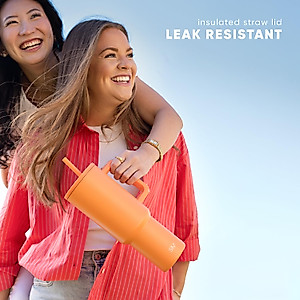 Simple Modern 40 oz Tumbler with Handle and Straw Lid | Insulated Reusable Stainless Steel Water Bottle Travel Mug Iced Coffee Cup | Gifts for Women Men Her | Trek Collection | 40oz | Lavender Mist