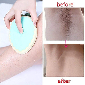 Meidexian888 Magic Depilation Sponge, 1pcs Magic Painless Hair Removal Depilation Sponge Pad Remove Hair Remover