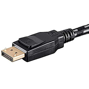 Monoprice Braided DisplayPort 1.4 Cable - 10 Feet - Gray, 8K Capable for Graphic Design, TV Walls and PC Gaming