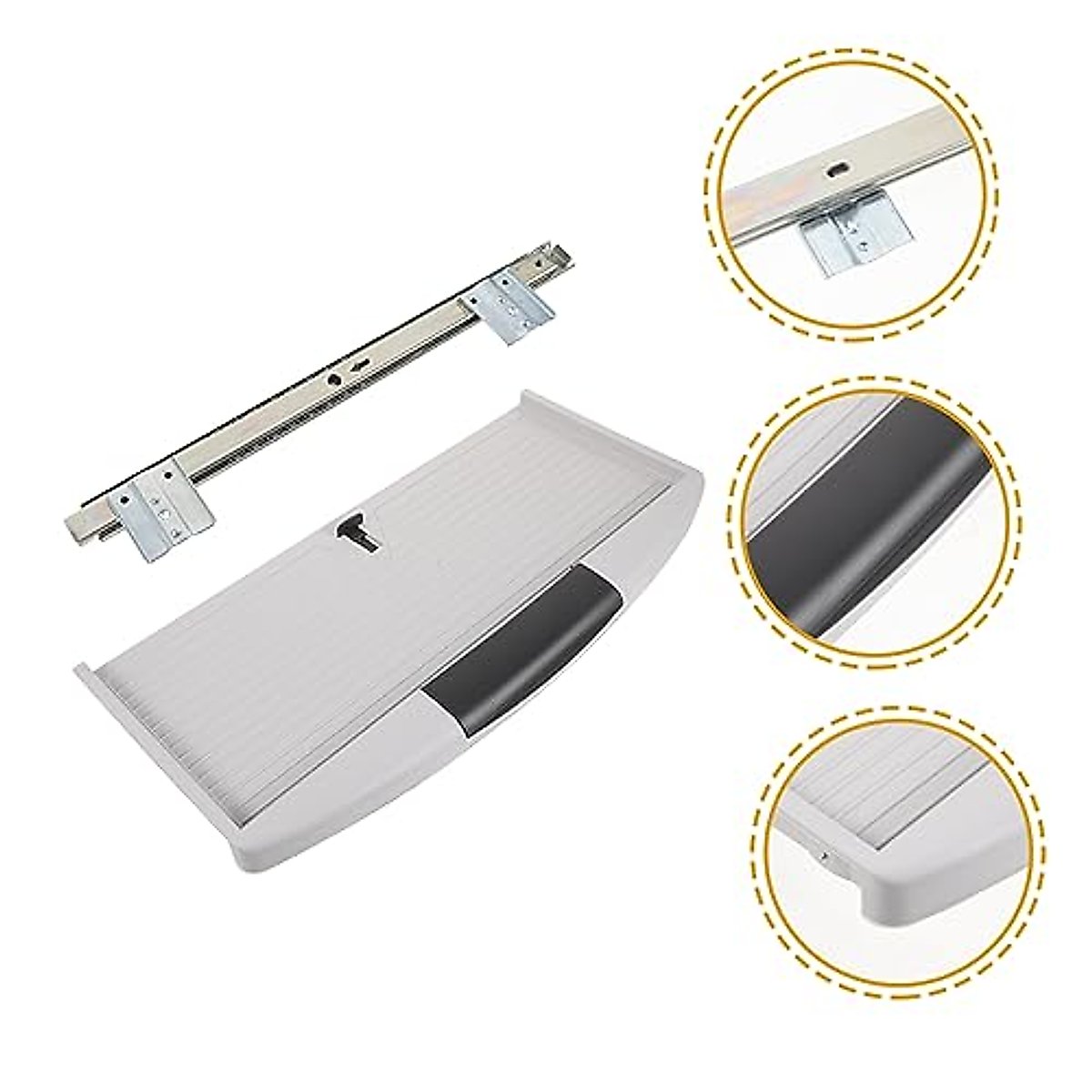 Keyboard Tray Under Desk 1 Set Keyboard Holder for Desk Slide Out Keyboard Holder Under Desk Drawer Desk Tray Office Des