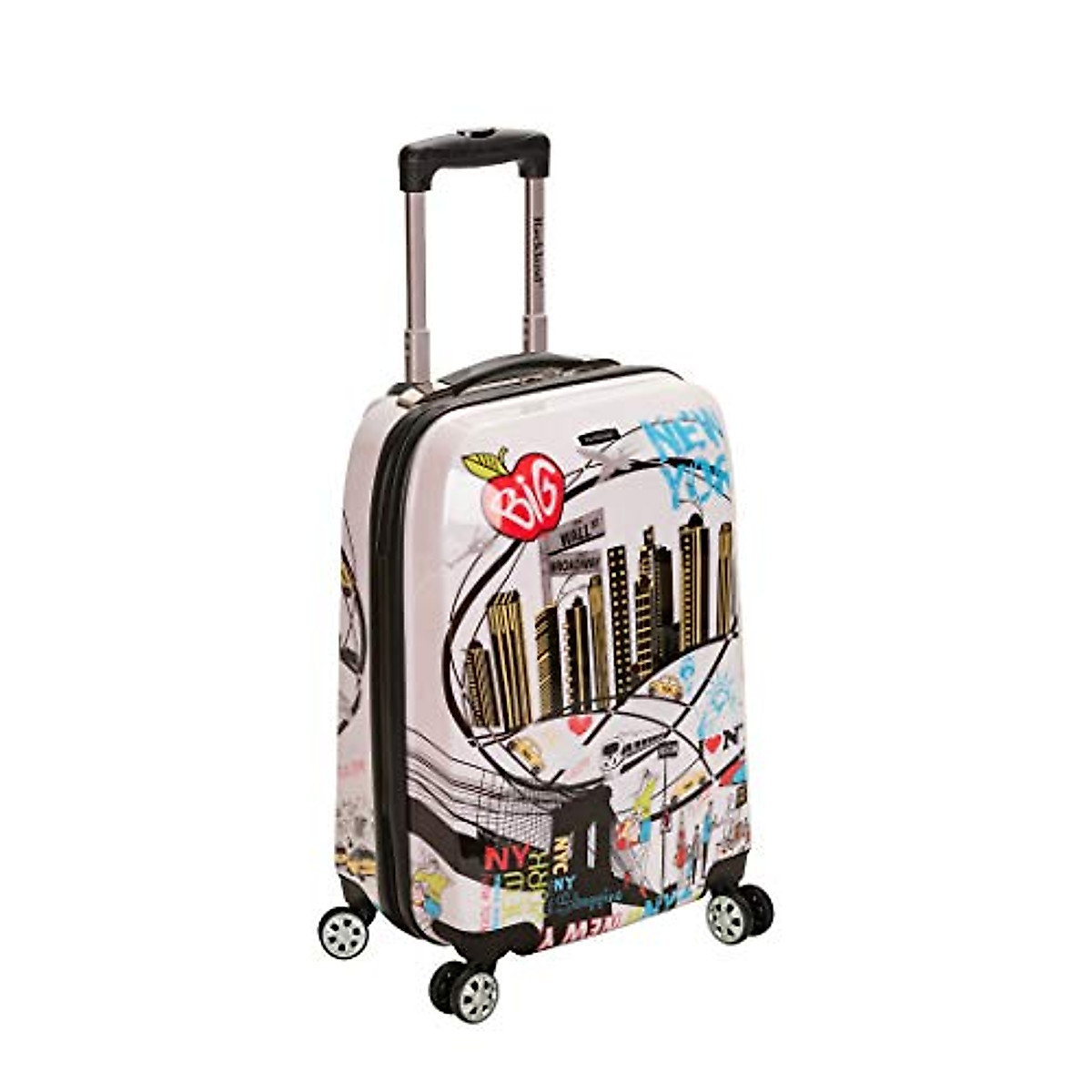 Rockland Departure Hardside Spinner Wheel Luggage Set, New York, 2-Piece (20/28)