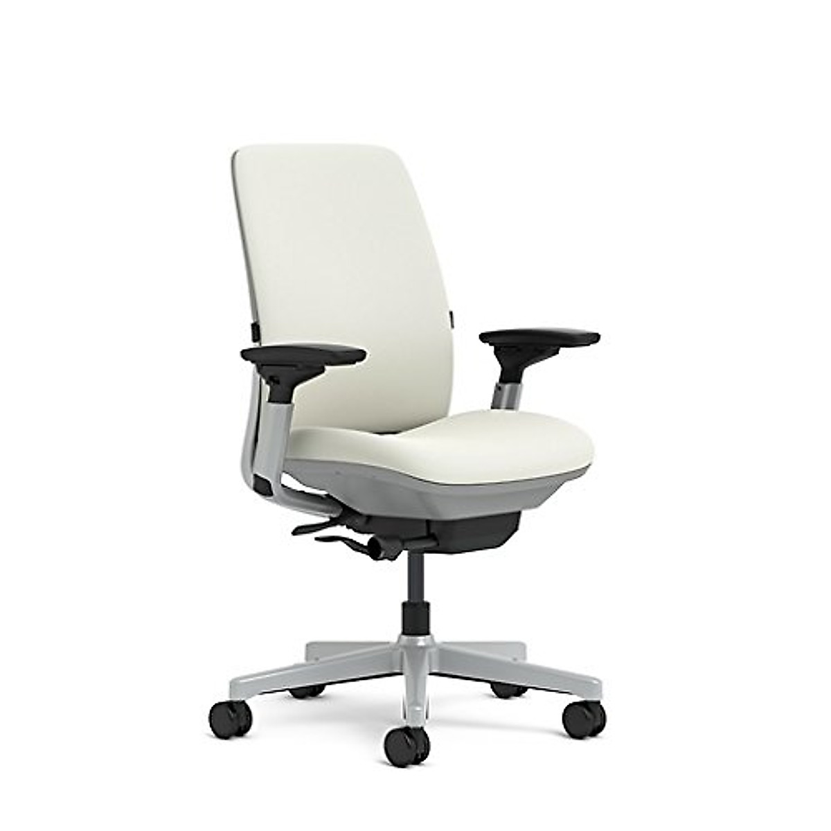 Steelcase Amia(R) Ergonomic Work Chair by Steelcase, Fabric = Cogent Coconut; Frame/Base = Platinum/Platinum