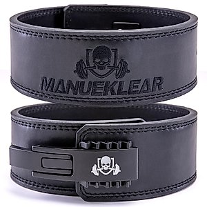 Lever Belt Weightlifting, Leather Lever Belt for Men & Women Powerlifting Lever Belt with 10mm Back Support, Weight Lifting Belt for Weightlifting, Deadlifts, Squat