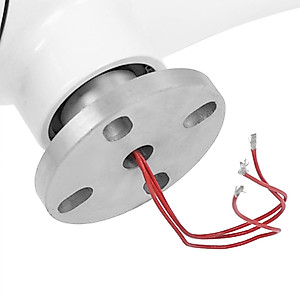 800W Windmill Turbines Generator Small 6 Blade Wind Industrial Machinery Equipment for Marine Home Charging (White 24V)