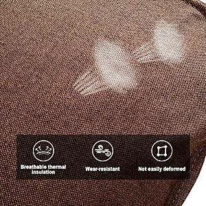 CLIPOP Modern Living Room Accent Chair with Ottoman, Comfy Linen Armchair with Adjustable Backrest(5 Angles), Solid Wood Legs, Leisure Upholstered Single Sofa Chair with Footrest, Brown