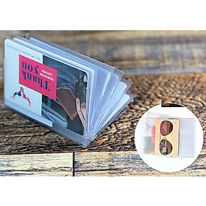 Set of 2 Heavy Duty Vinyl 6 Pages Insert for Bifold or Trifolds Wallet MADE IN USA