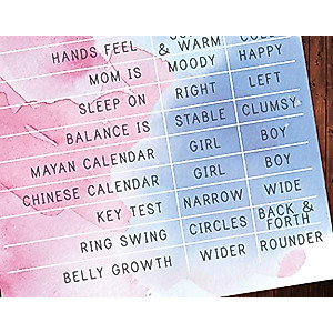 Old Wives Tales Gender Reveal Predictions Poster