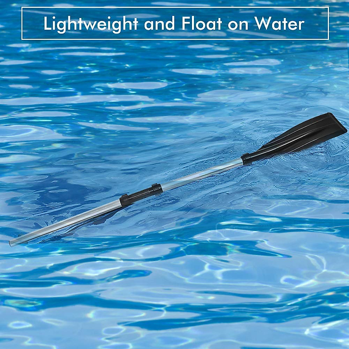 Greensen 49.6 Inches Kayak Paddles, 2Pcs Kayaking Oars for Boating Aluminium Alloy Shaft Kayak Paddles Detachable Boat Oars Set for Kayaking Boating Lightweight Ribbed Blade Kayak Paddles,