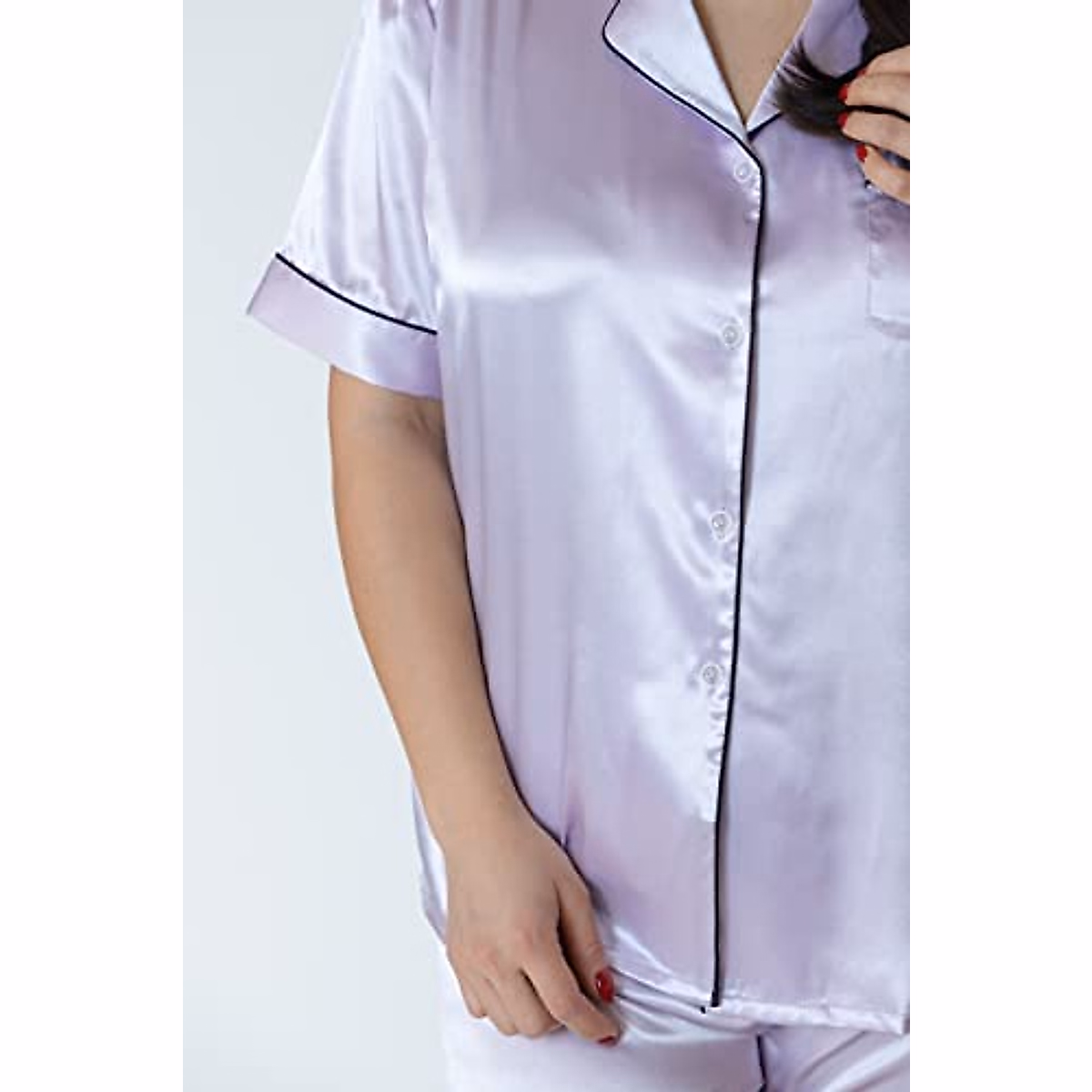 Bride Pajama Set Bride PJs Pajamas for Women Satin Silk Pajamas Bridal Shower Gift Sexy Pajamas for Women Short Set Sleepwear Purple