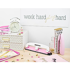 Bostitch Office Velvet No-Jam Stapler Value Kit, Includes Staples and Magnetic Staple Remover, Pink (B326-PP-VLT-PNK) (BOSB326PPVLTPNK)