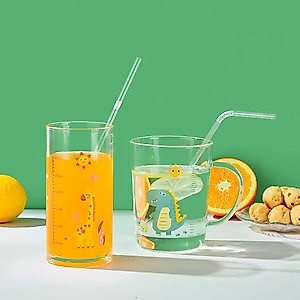 [300 Pack] Individually Wrapped Disposable Plastic Flexible Drinking Straws Clear Bendy Straws BPA Free - 8.25" x 0.23"