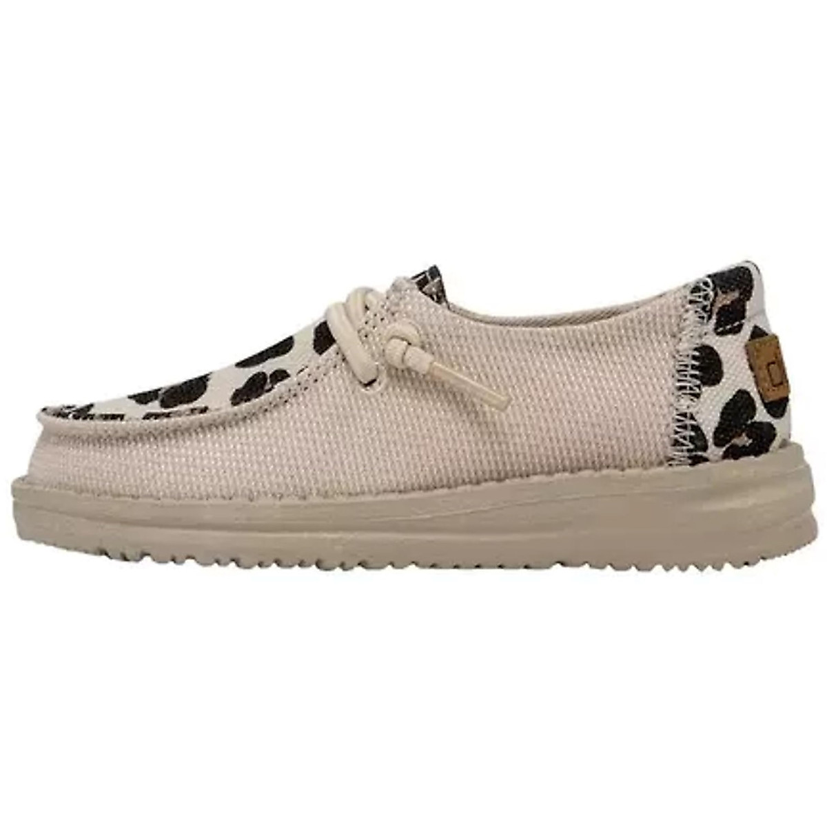Hey Dude Girl's Wendy Youth Funk Leo Safari Size 2 | Girl’s Shoes | Girl’s Lace Up Loafers | Comfortable & Light-Weight