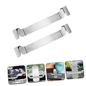 Happyyami 8 pcs griddle black stone grilling accessories tool holder spatula holder chef tools barbecue tool rack magnetic mat portable bbq barbecue spatula stand Arbor Metal Stainless steel