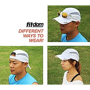 Fitdom Lightweight All Sports Cap Perfect Hat for Running, Hiking, Tennis, Golf & More White