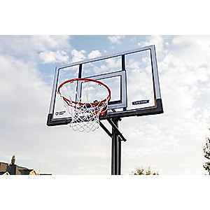 Lifetime 90061 Portable Basketball System, 52 Inch Shatterproof Backboard,Black and Spalding Street Outdoor Basketball 29.5"