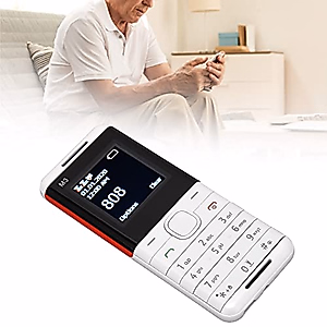 Unlocked Cell Phone for Seniors, 1000mAh Dual SIM Mobile Phone Big Button Cell Phone with Charging Cable and Lanyard, Mini Phone for Elderly Kids