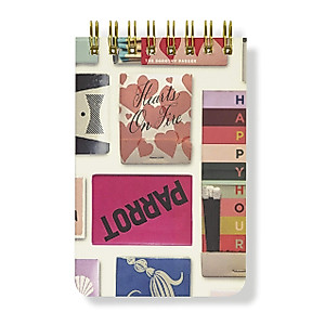 Kate Spade New York Mini Spiral Notepad Set of 3, Pocket Notebooks with 75 Lined Pages Each, Matchbook
