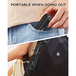 FrSara Portable Handheld Fan Rechargeable, USB Rechargeable Small Pocket Fan, 2000mAh Battery With Power Bank, Upgraded Long Battery Life, Three-Speed, Suitable for Women Outdoors and Travel