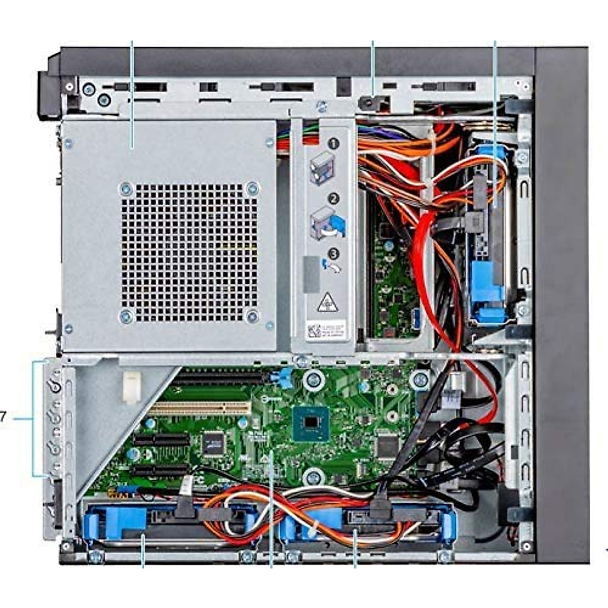 Dell PowerEdge T40 Server, BTX Intel Xeon E-2224G 3.5GHz, 8GB 2666MT/s DDR4, 1TB 7.2K RPM SATA, Windows Server License is not Included