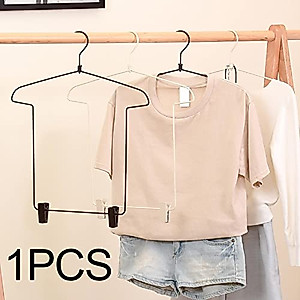 IEUDNS Metal Wire Body Shape Coat Rack for Girls Shirts Garments Holder Clothing Hanger Clothes Display Hanger for Cloakroom Closet Bedroom Laundry , Black