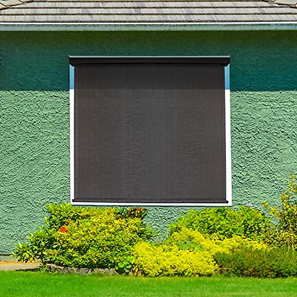 Keystone Fabrics E70.88.60 Premium Outdoor Sun Shade, 8' Wide x 8' Drop, Kona