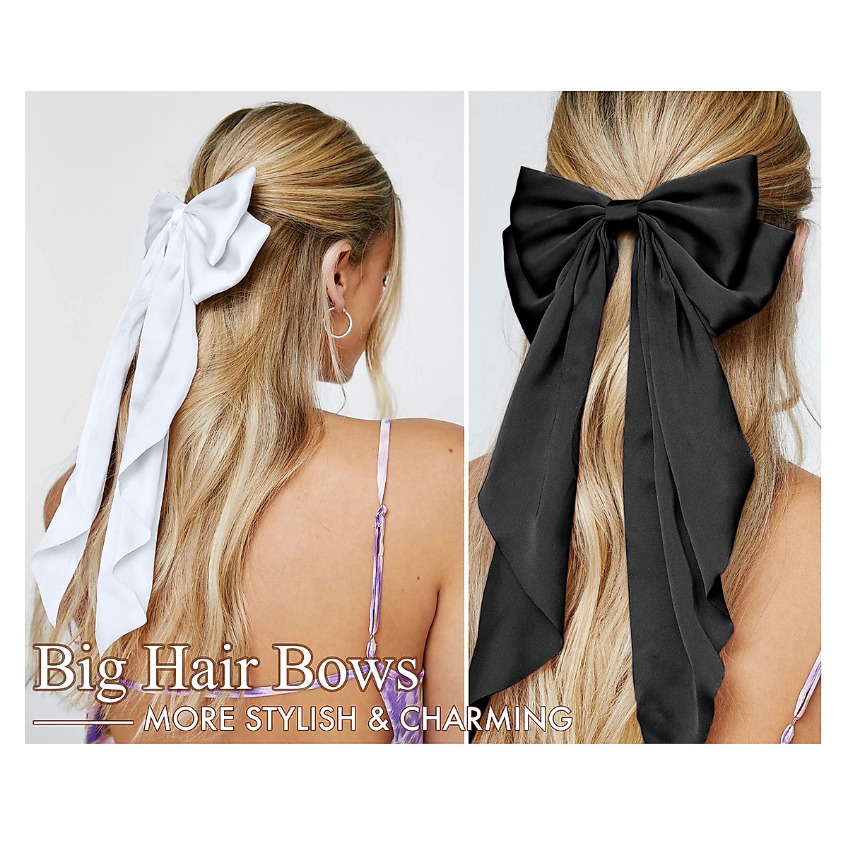 Stylish 8 PCS Hair Bows for Women & Girls | Vintage Clips