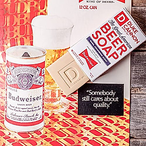 Duke Cannon Supply Co. Big Ass Brick of Soap - Superior Grade, Large Men's Soap Made with Budweiser, All Skin Types, Masculine Cedarwood Scent, 10 oz