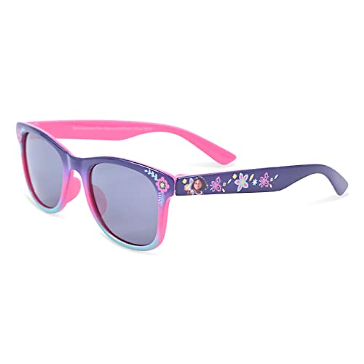 Disney Encanto Girls Sunglasses For Kids with Matching Glasses Case | Cute Sunglasses for Girls (Pink-Purple)