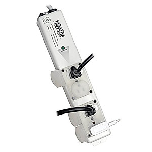 Tripp Lite Medical-Grade Power Strip, 4 15A Hospital-Grade Outlets, 15 ft. Cord, UL 60601-1 (PS-415-HGULTRA)