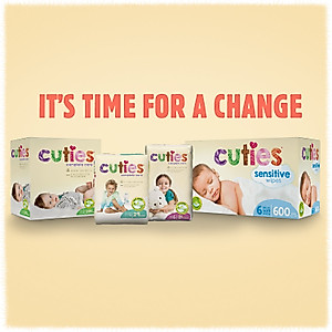 Cuties Complete Care Sensitive Baby Wipes, Unscented, 600 Count