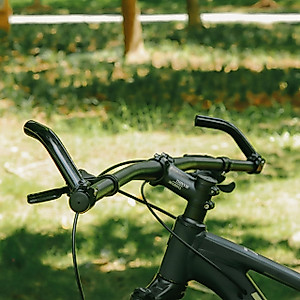 Thinvik Bike Bar Ends, Aluminium Alloy MTB Bicycle Handlebar Ends, Bike Bar Extender for Mountain Bike, Black